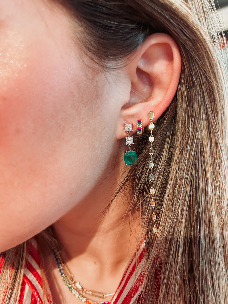 Pixie Dust Drop Chain Studs – The Rainbow Edit