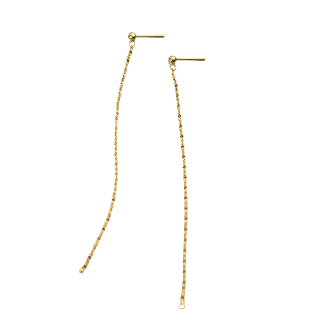 Fairy Pixie Glitter 14K Chain Studs – The Rainbow Edit