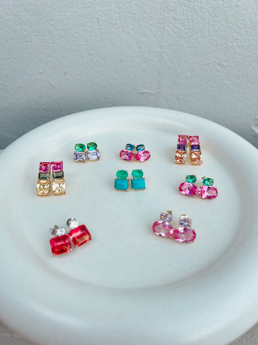 Starburst Honey Candy Stack Studs – The Rainbow Edit